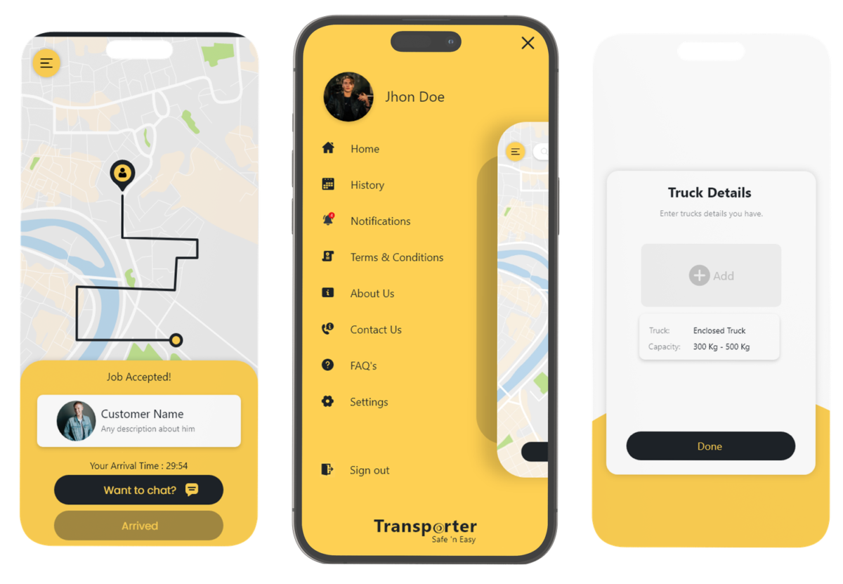 Transporter App Case Study CodersGlobe